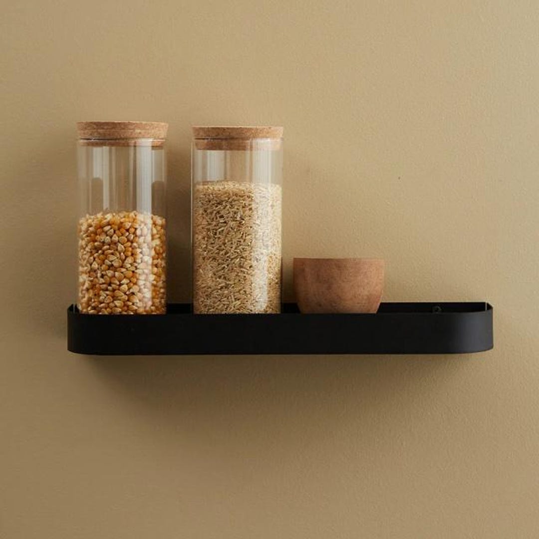 Floating Spice Rack - Wall Mounted - Minimalistic Industrial Style ...