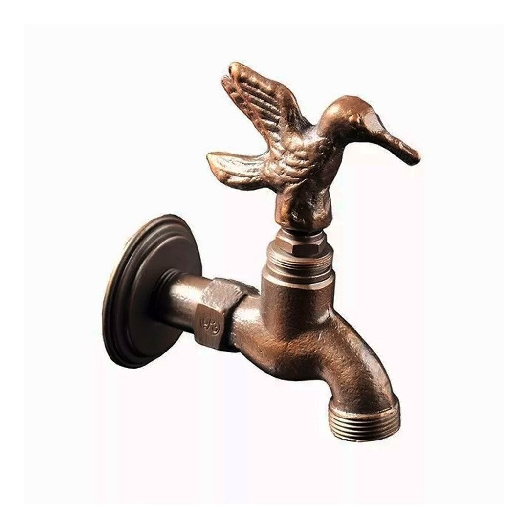 Garden Patio Wall Water Tap Solid Bronze Humming Bird Colibri - Etsy