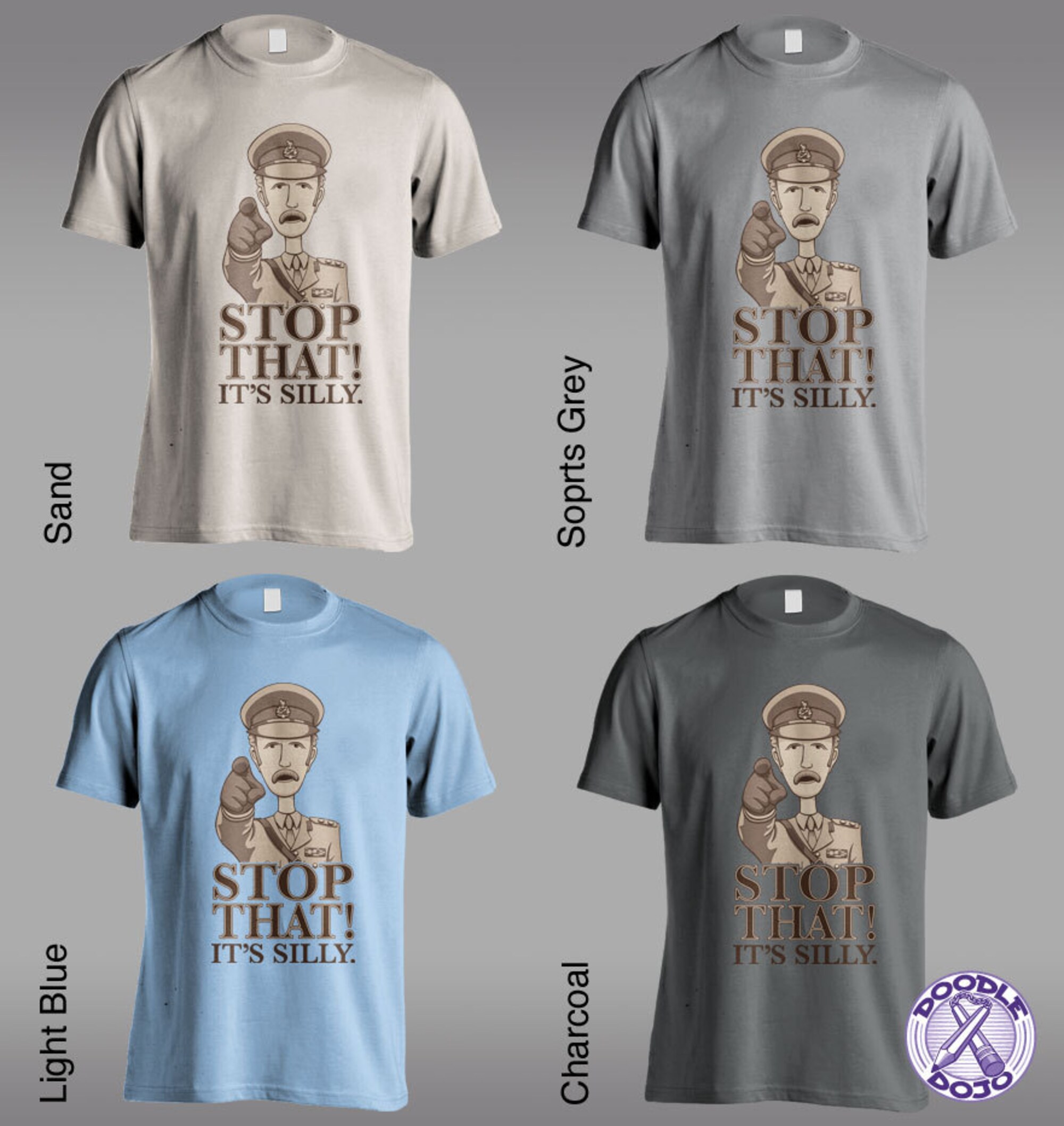 Stop That, Its Silly - Monty Python T-shirt Designed & Sold By Eric Fisher