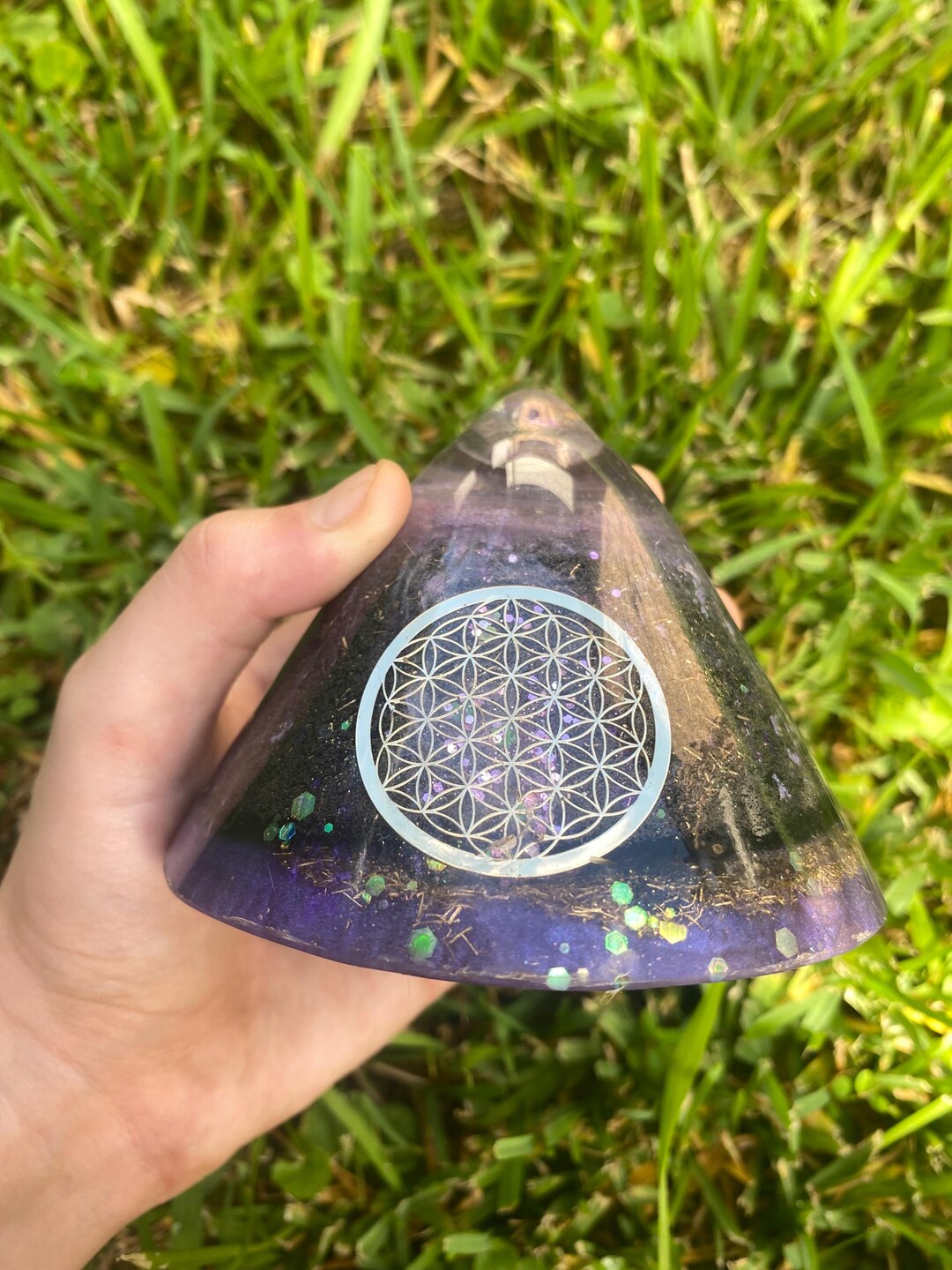 Cone Shaped Orgone Pyramid! Home Protection, 5G Protection, EMF ...