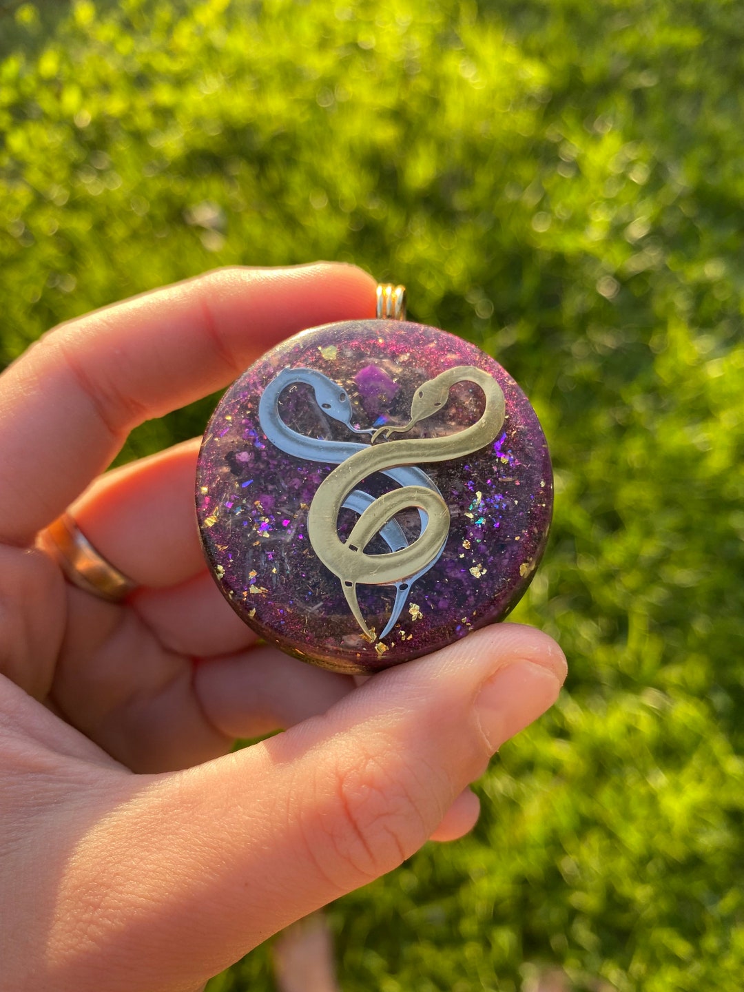 Kundalini. Dual Snakes. Made W Elite Shungite and Sugilite. Powerful ...
