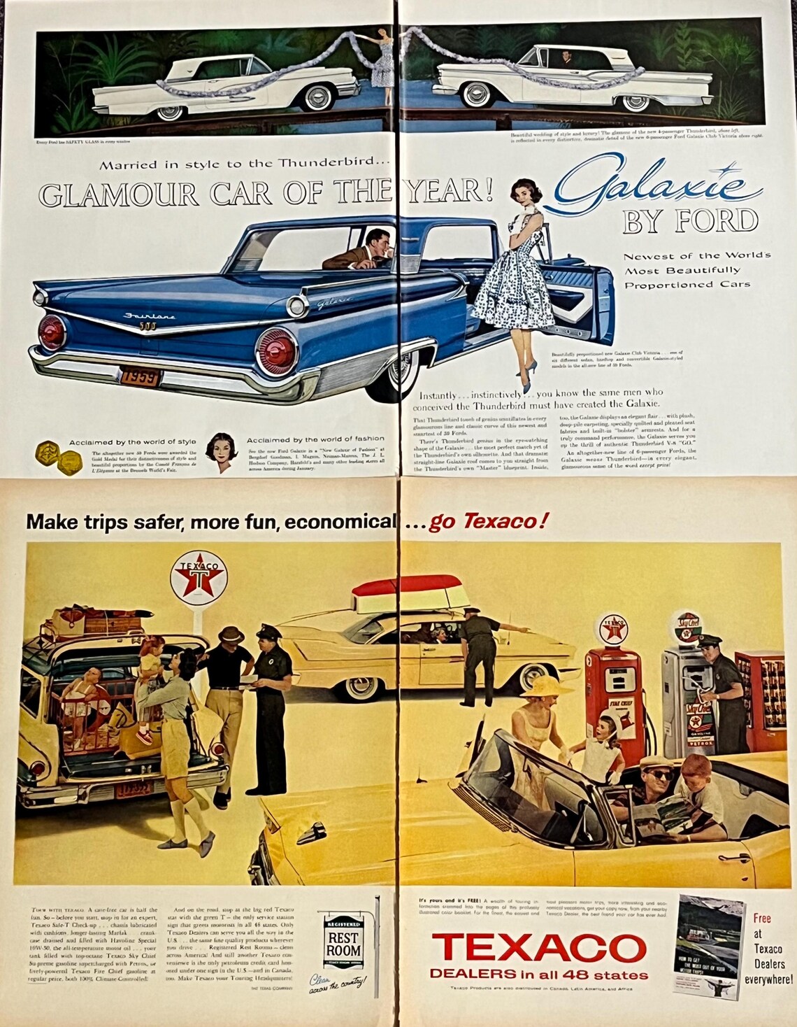 Retro Auto Ephemera Pack: 1950s-60s Car Ads, 40 Pieces - Etsy