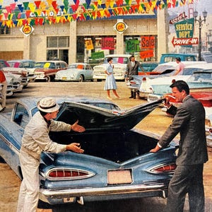 Retro Auto Ephemera Pack #2 All Authentic Paper From the 50’s and 60’s ...