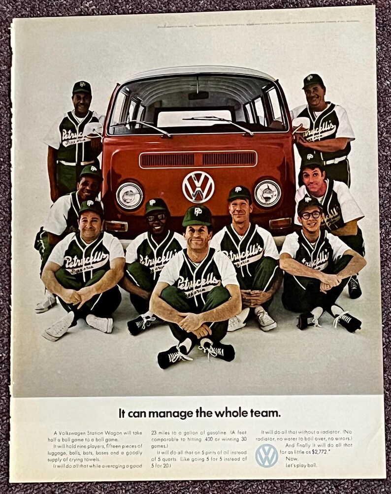 Colorful Volkswagen Ads From the Mid Century! There Are 2 Full Sized ...