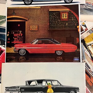 Retro Auto Ephemera Pack #2 All Authentic Paper From the 50’s and 60’s ...
