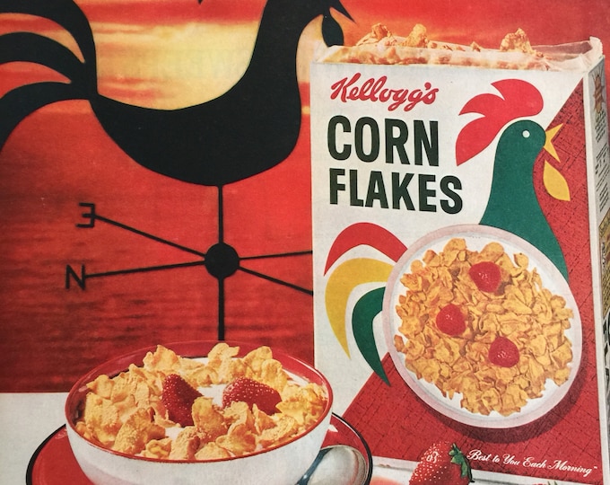 Classic Kellogg's Corn Flakes Advertising From a 1960 Life Magazine. - Etsy