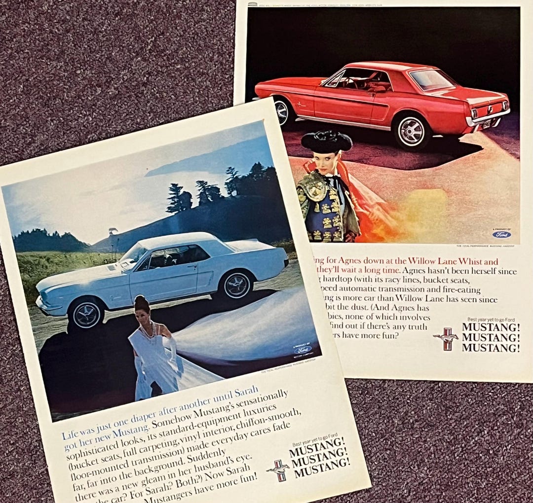 1965 Mustang Original Advertisements!! Two Great Ads Each With a Story ...