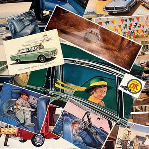 Retro Auto Ephemera Pack #2 All Authentic Paper From the 50’s and 60’s ...