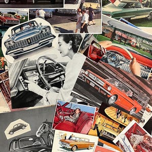 Retro Auto Ephemera Pack #1 All Authentic Paper From the 50’s and 60’s ...