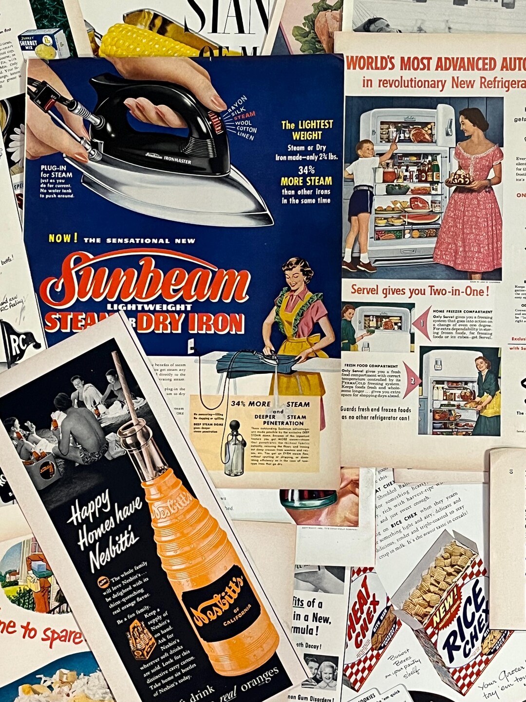 1952 Life Magazine Ephemera Pack: Vintage Ads for Collage ...