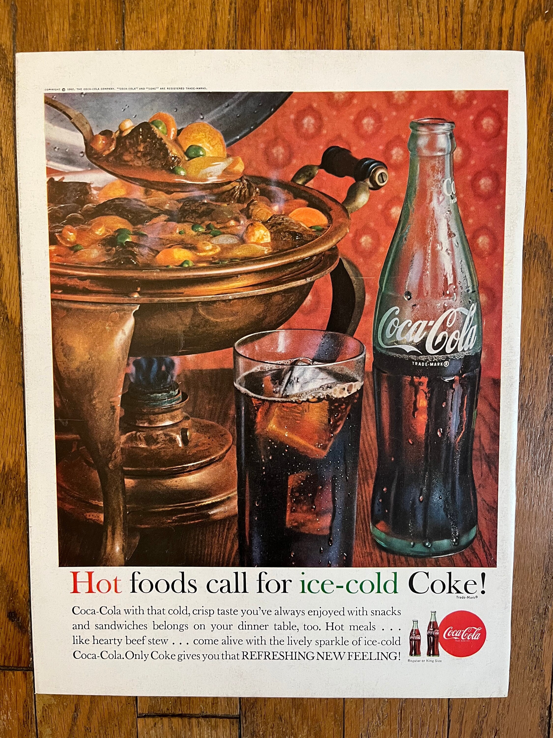 Coca-colabe Really Refreshed Original Mid-century Advertisement, Retro ...