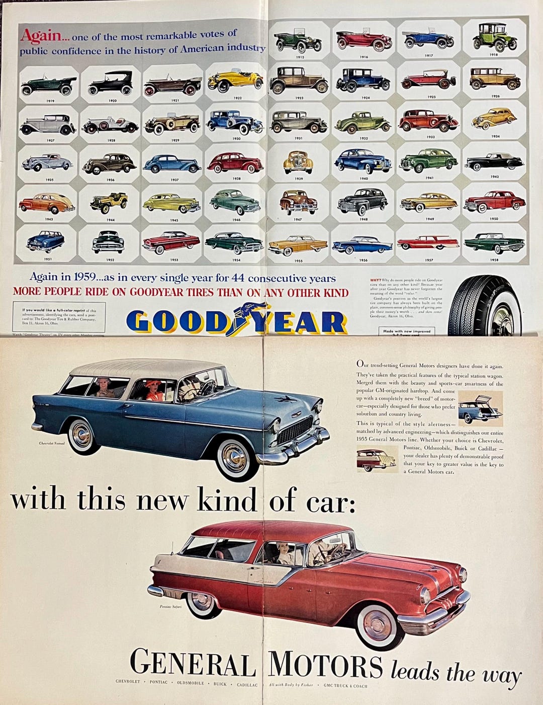 Retro Auto Ephemera Pack #2 All Authentic Paper From the 50’s and 60’s ...