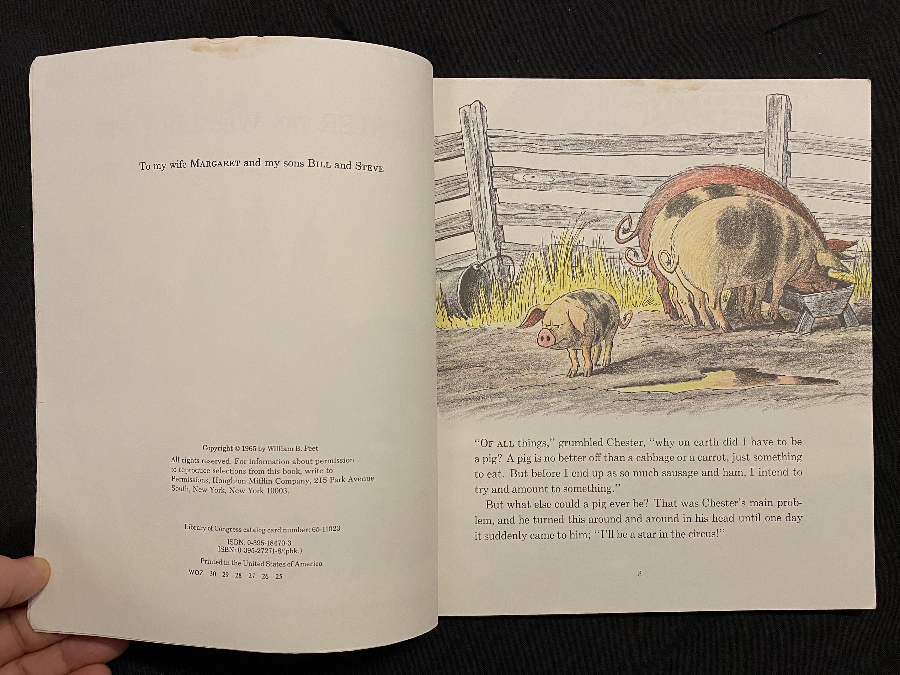 Chester the Worldly Pig by Bill Peet 1965 Softcover - Etsy