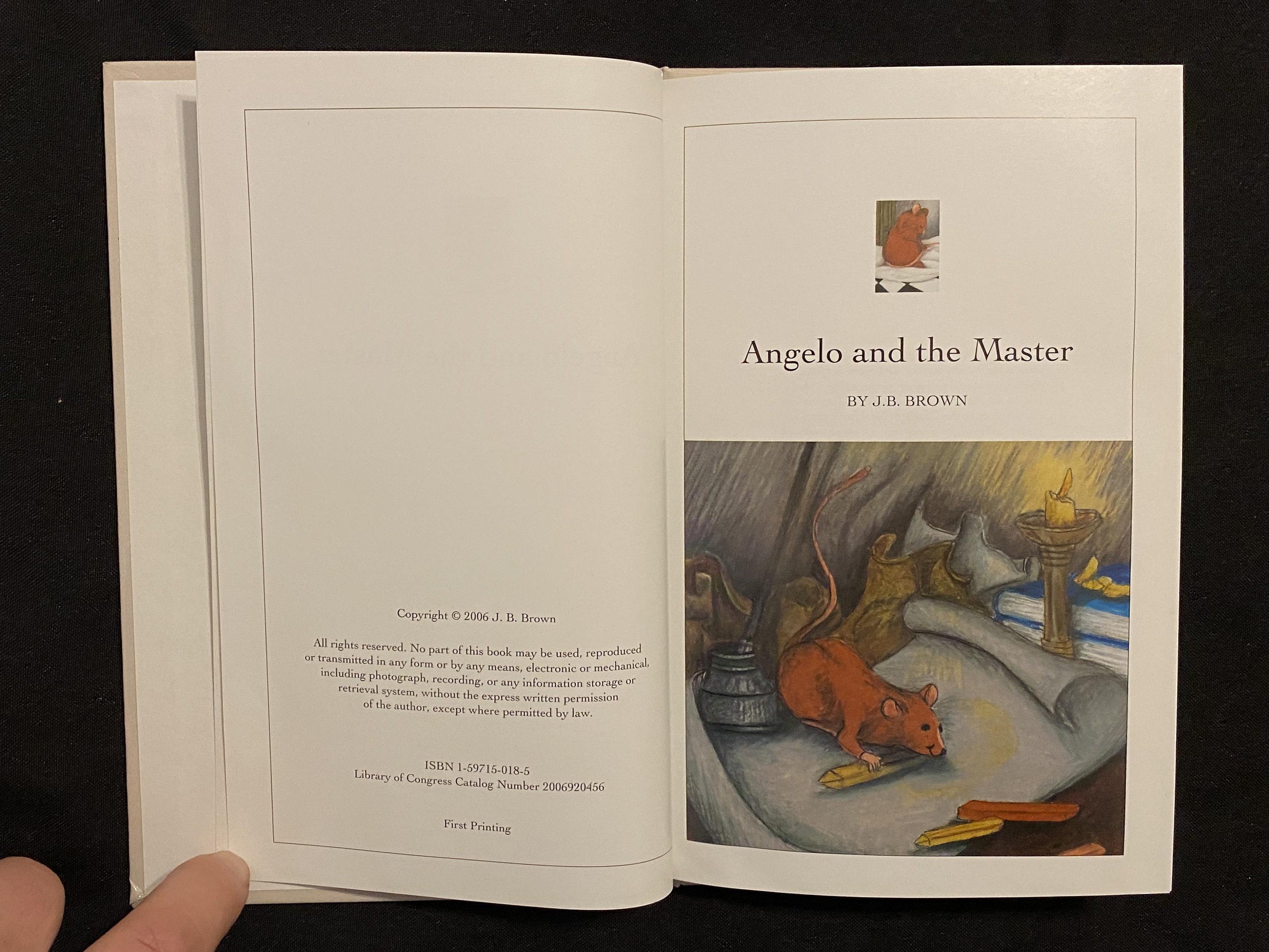 Angelo and the Master, by Jamie Brady Brown, HB First Ed, the Chapel ...