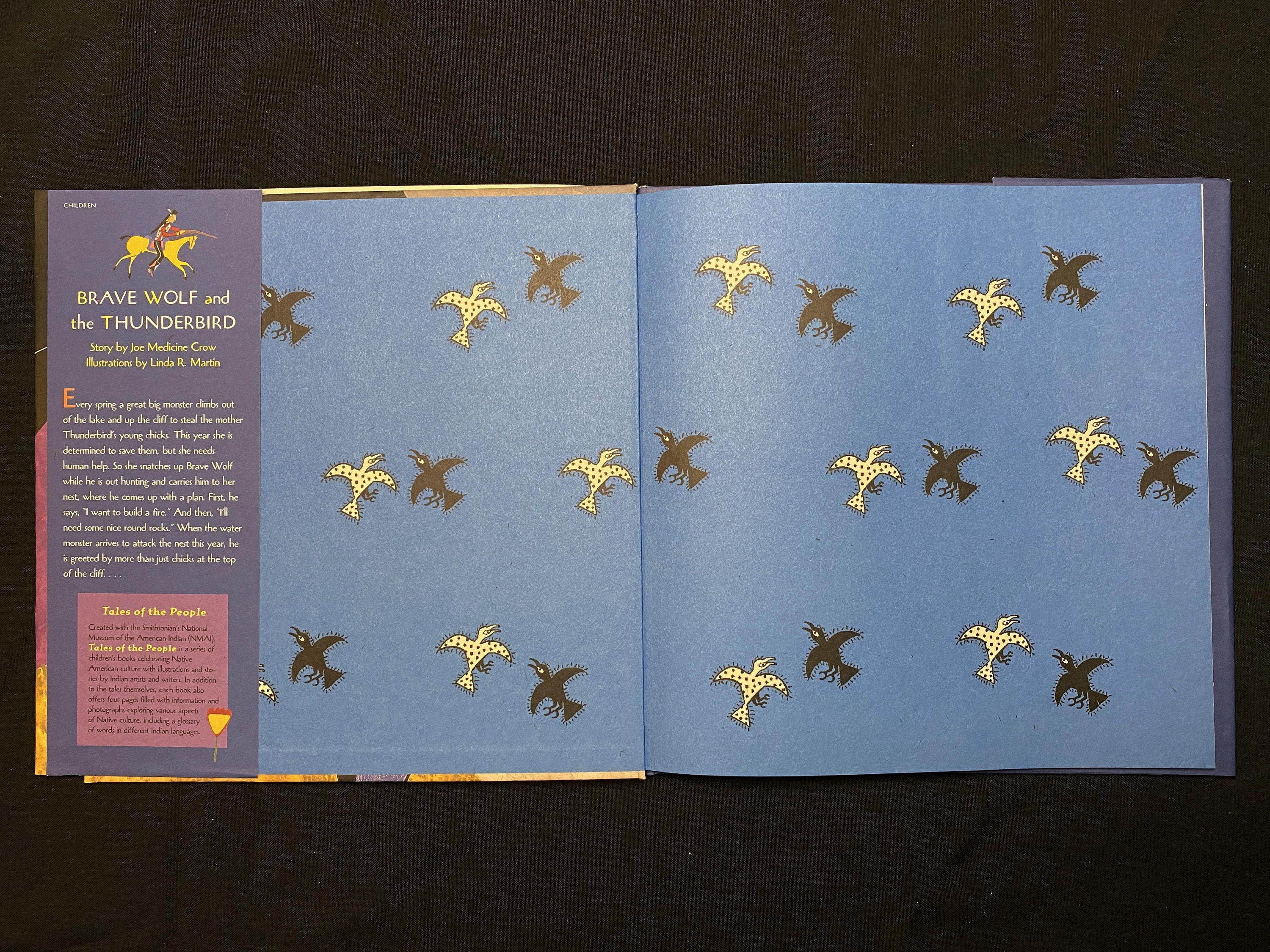 Brave Wolf and the Thunderbird by Joe Medicine Crow Illust - Etsy