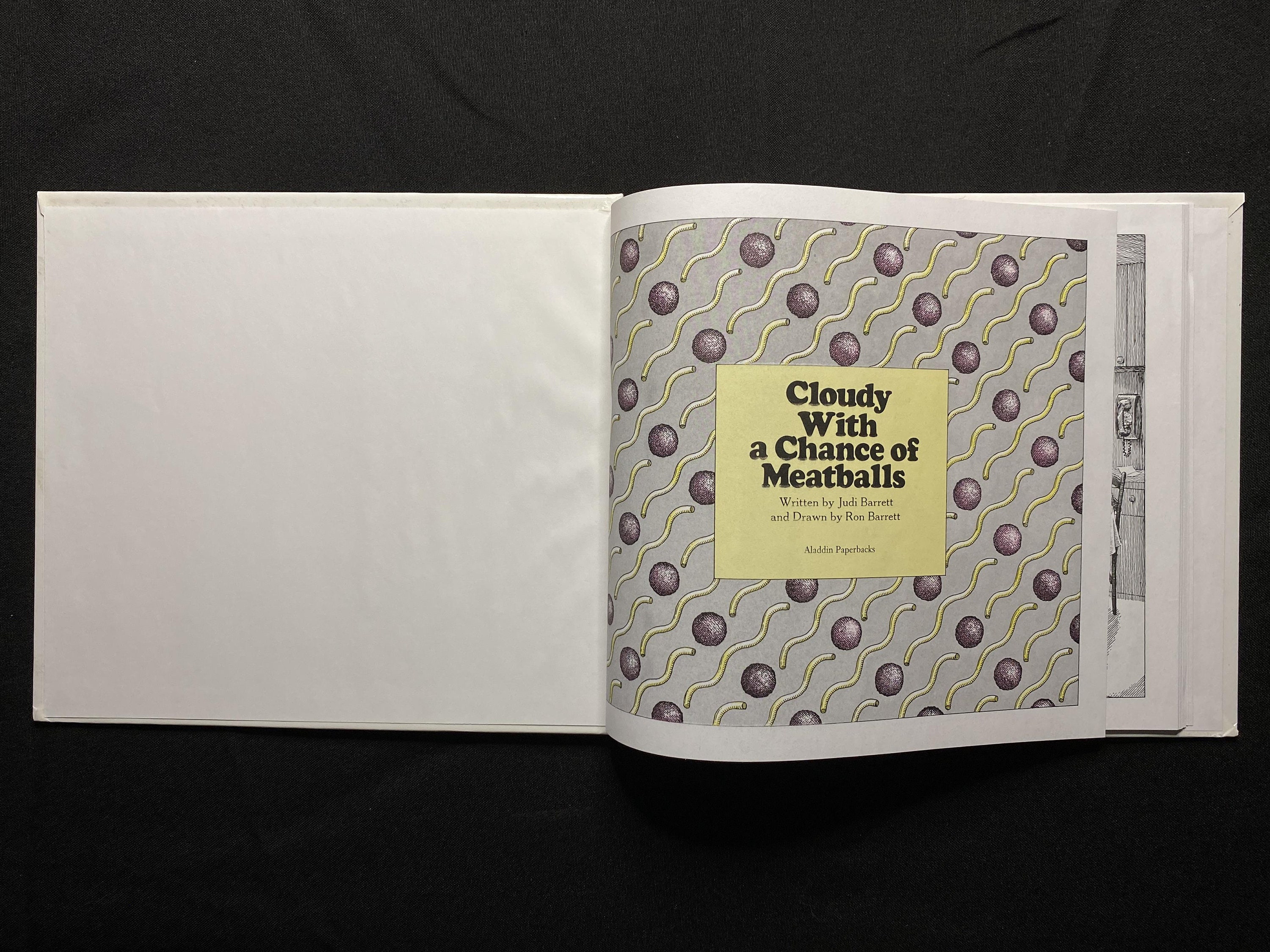 Cloudy With a Chance of Meatballs, by Judi Barrett, Illust by Ron ...