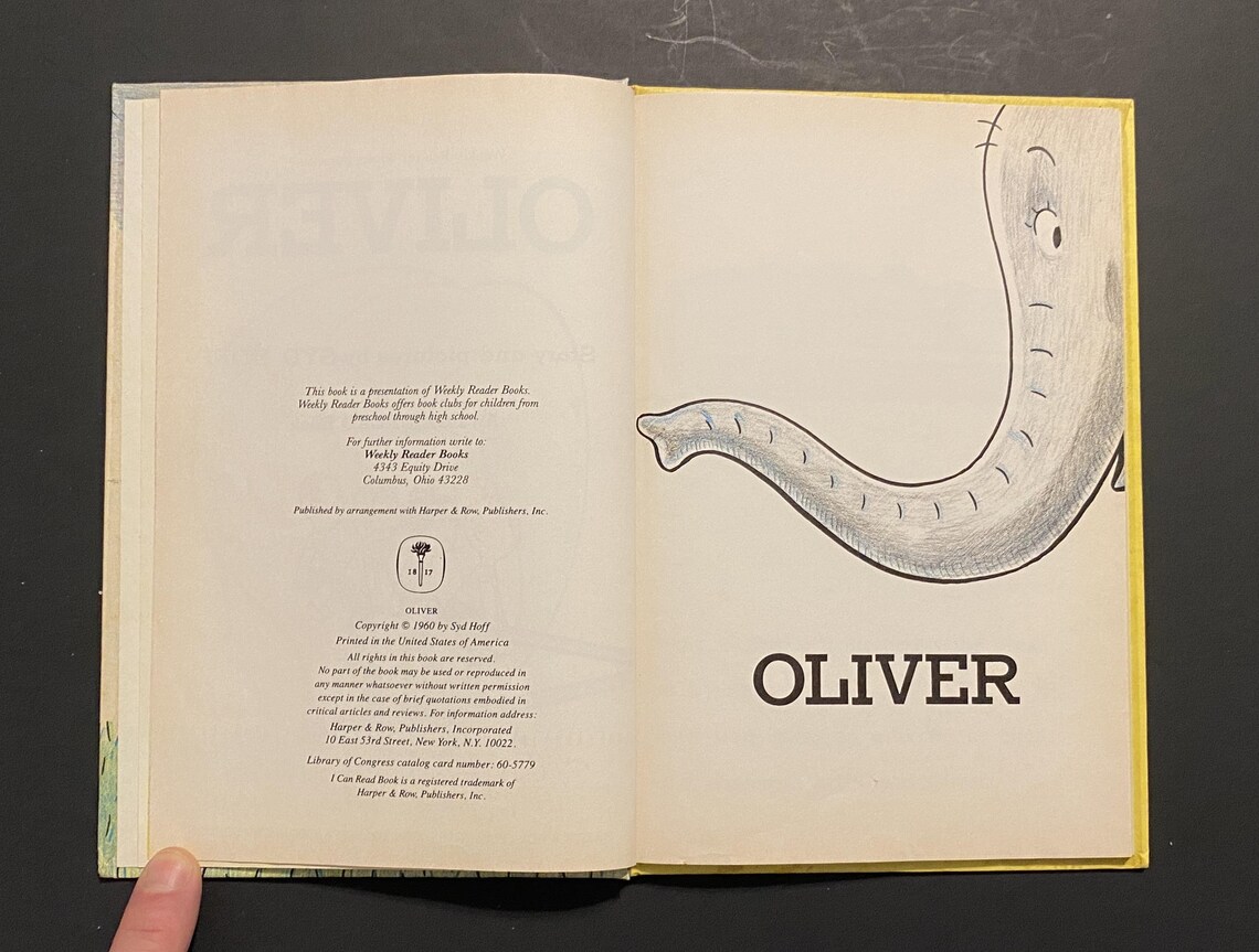 Oliver by Syd Hoff I Can Read book 1960 HB Weekly Reader | Etsy
