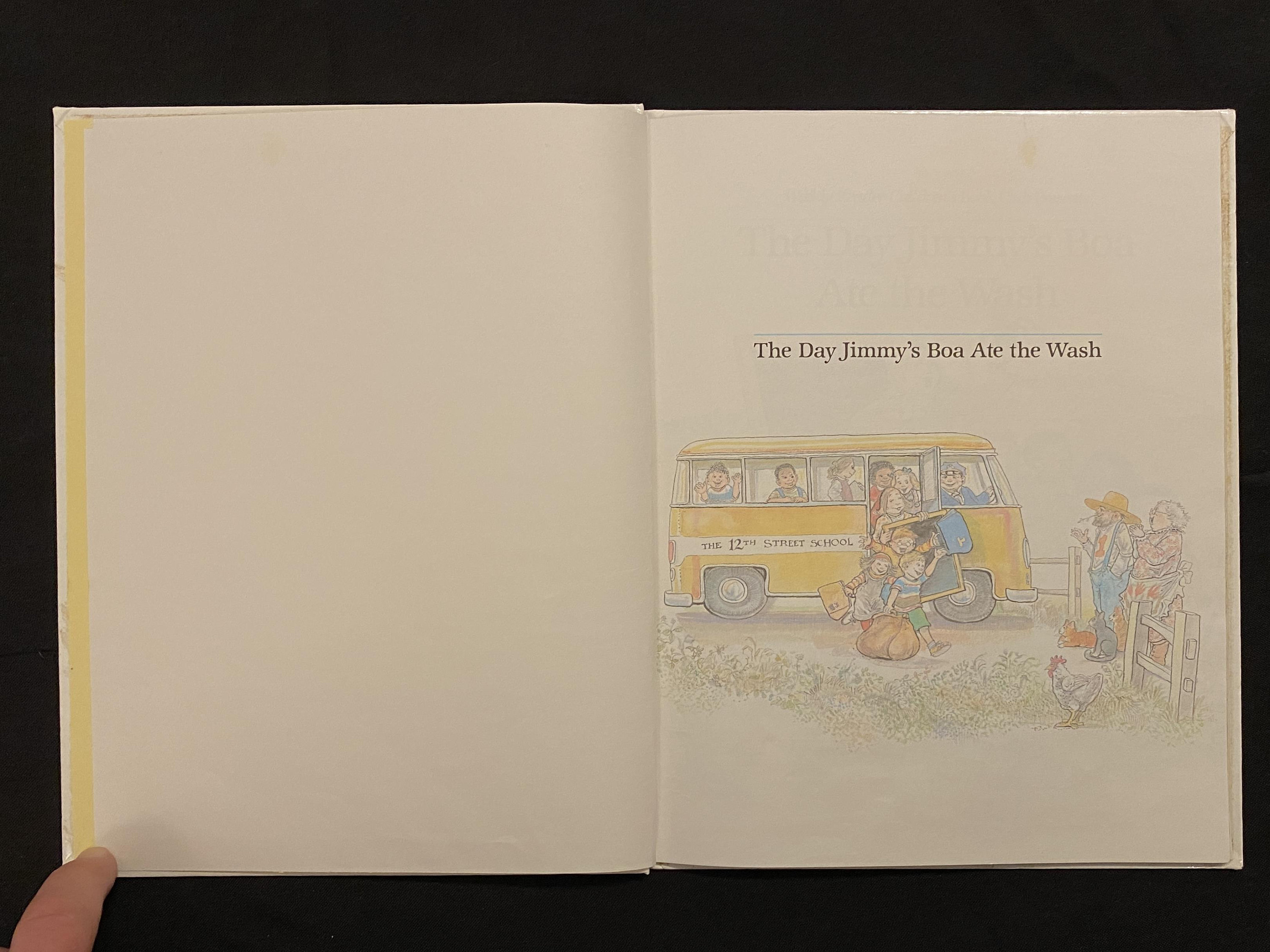 The Day Jimmy's Boa Ate the Wash by Trinka Hakes Noble - Etsy