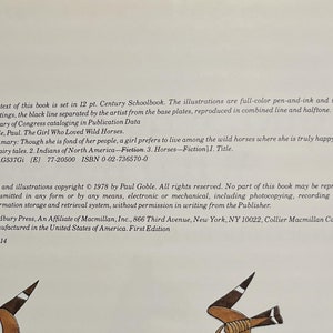 The Girl Who Loved Wild Horses, Caldecott Medal, by Paul Goble, 1978 HC ...