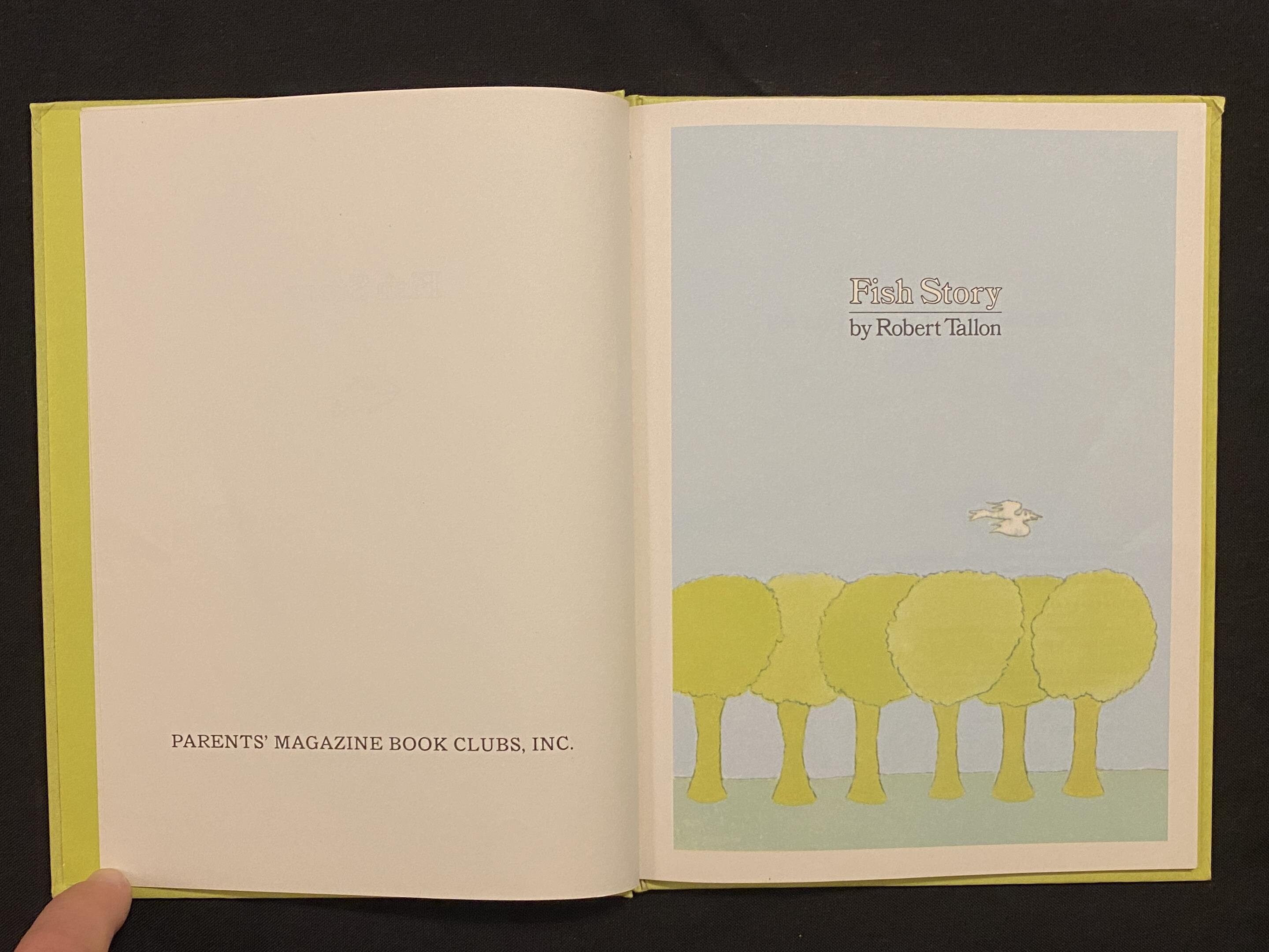 Fish Story, by Robert Tallon, 1977 HC, Parents Magazine Press - Etsy