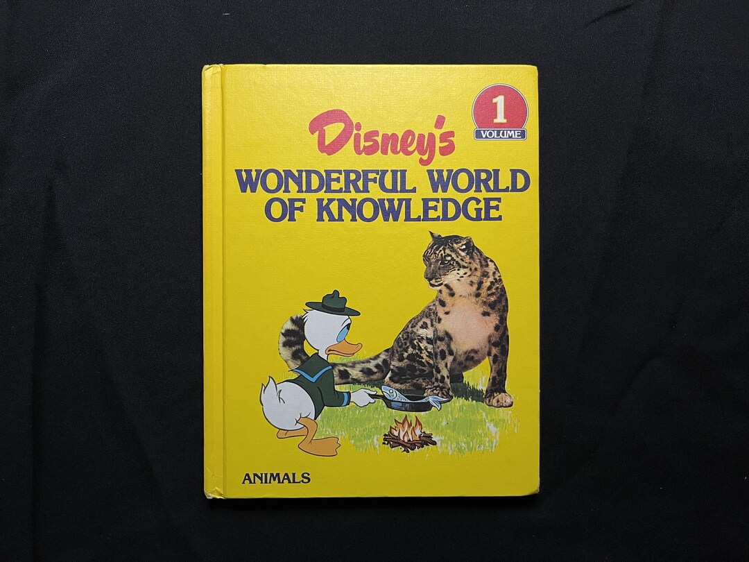 Disney's Wonderful World of Knowledge, Volume 1, Animals, 1982 HC, Grolier Enterprises - Etsy
