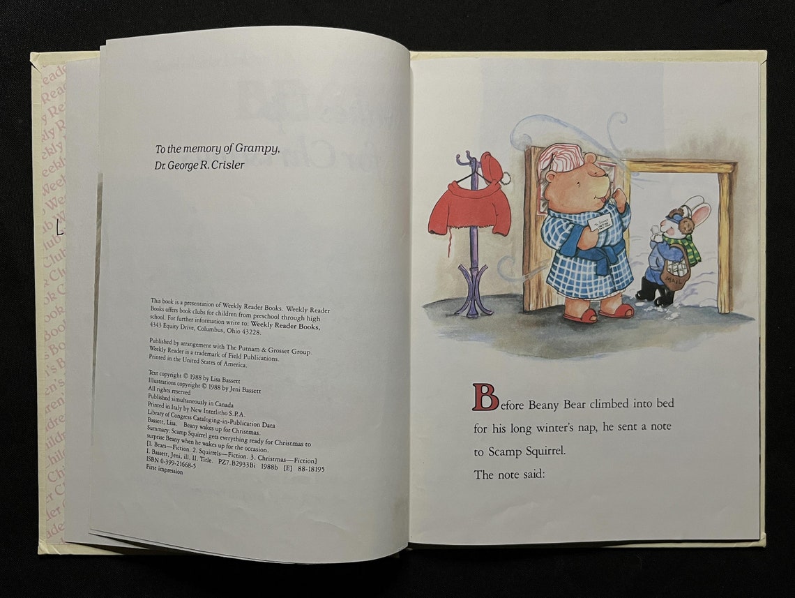 Beany Wakes up for Christmas, by Lisa Bassett, Illust by Jeni Bassett ...
