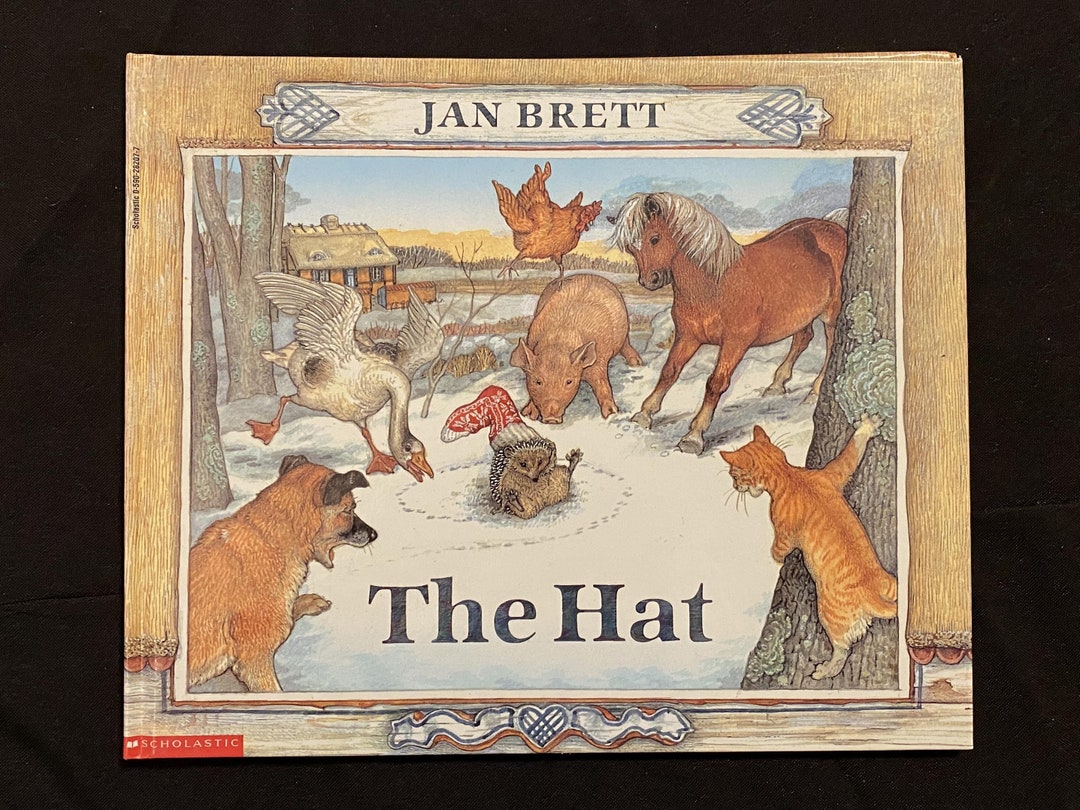 The Hat by Jan Brett, 1997 Hard Cover - Scholastic, Inc - Etsy