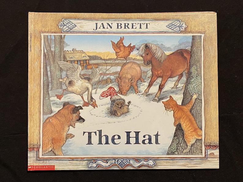 The Hat by Jan Brett, 1997 Hard Cover Scholastic, Inc - Etsy