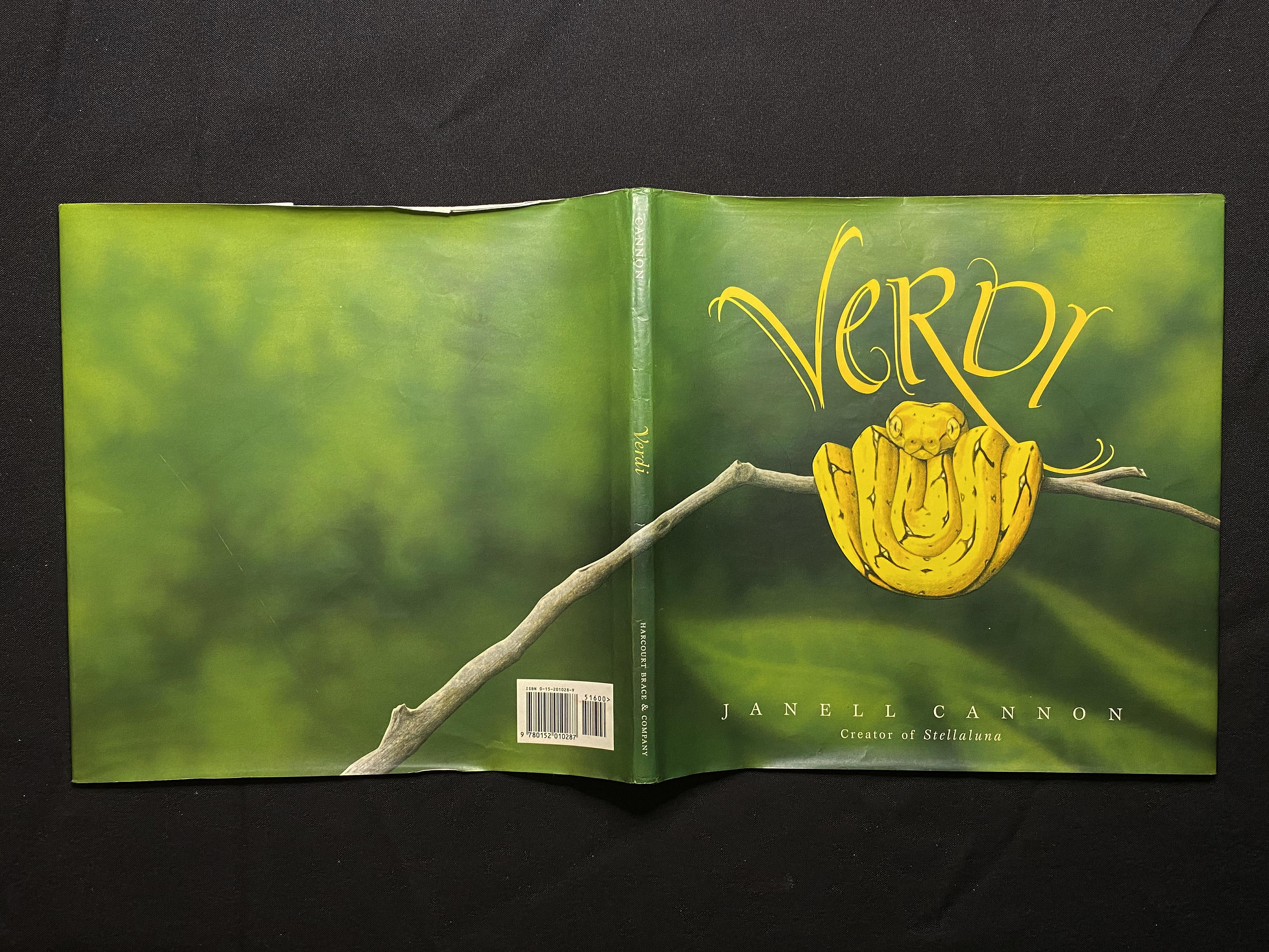 Verdi, by Janell Cannon, 1997 First Edition Hard Cover With Dust Jacket ...