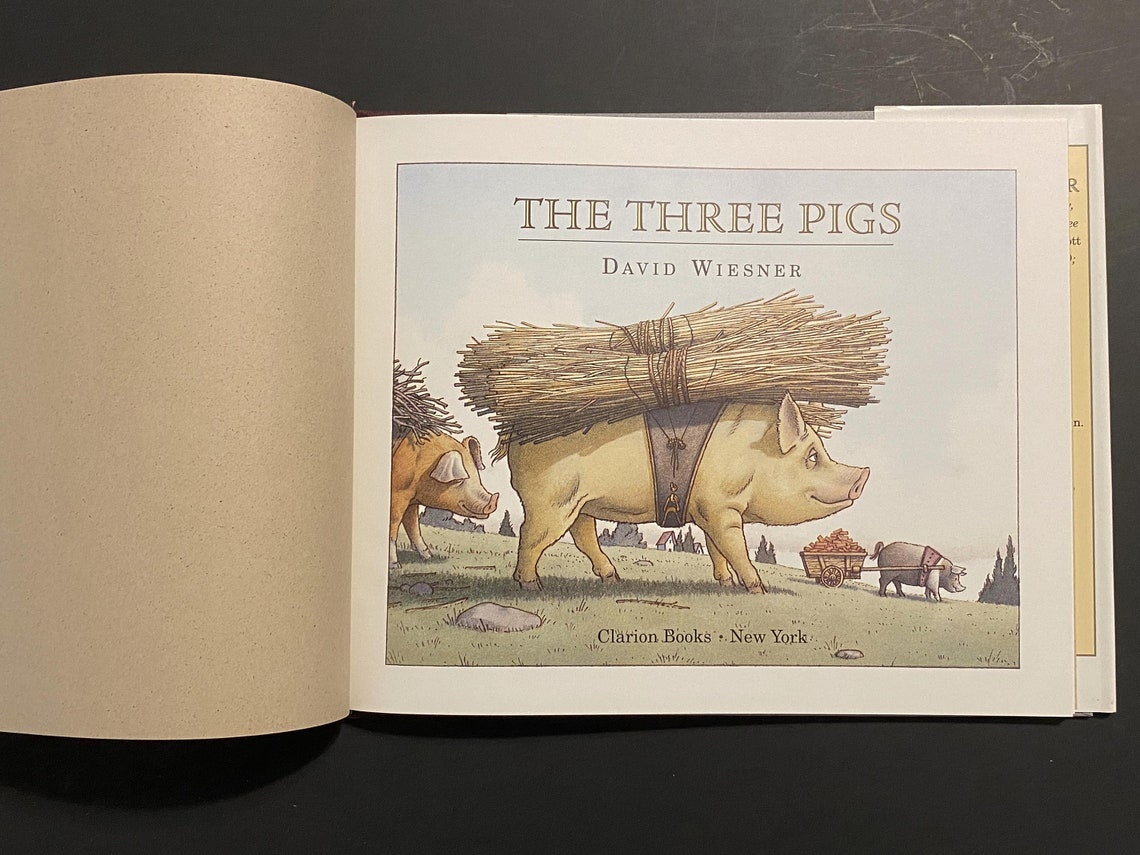 The Three Pigs, by David Wiesner, 2001 HB, Clarion Books - Etsy