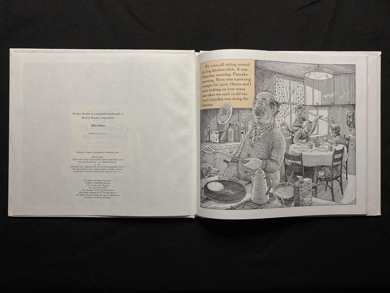 Cloudy With a Chance of Meatballs, by Judi Barrett, Illust by Ron ...