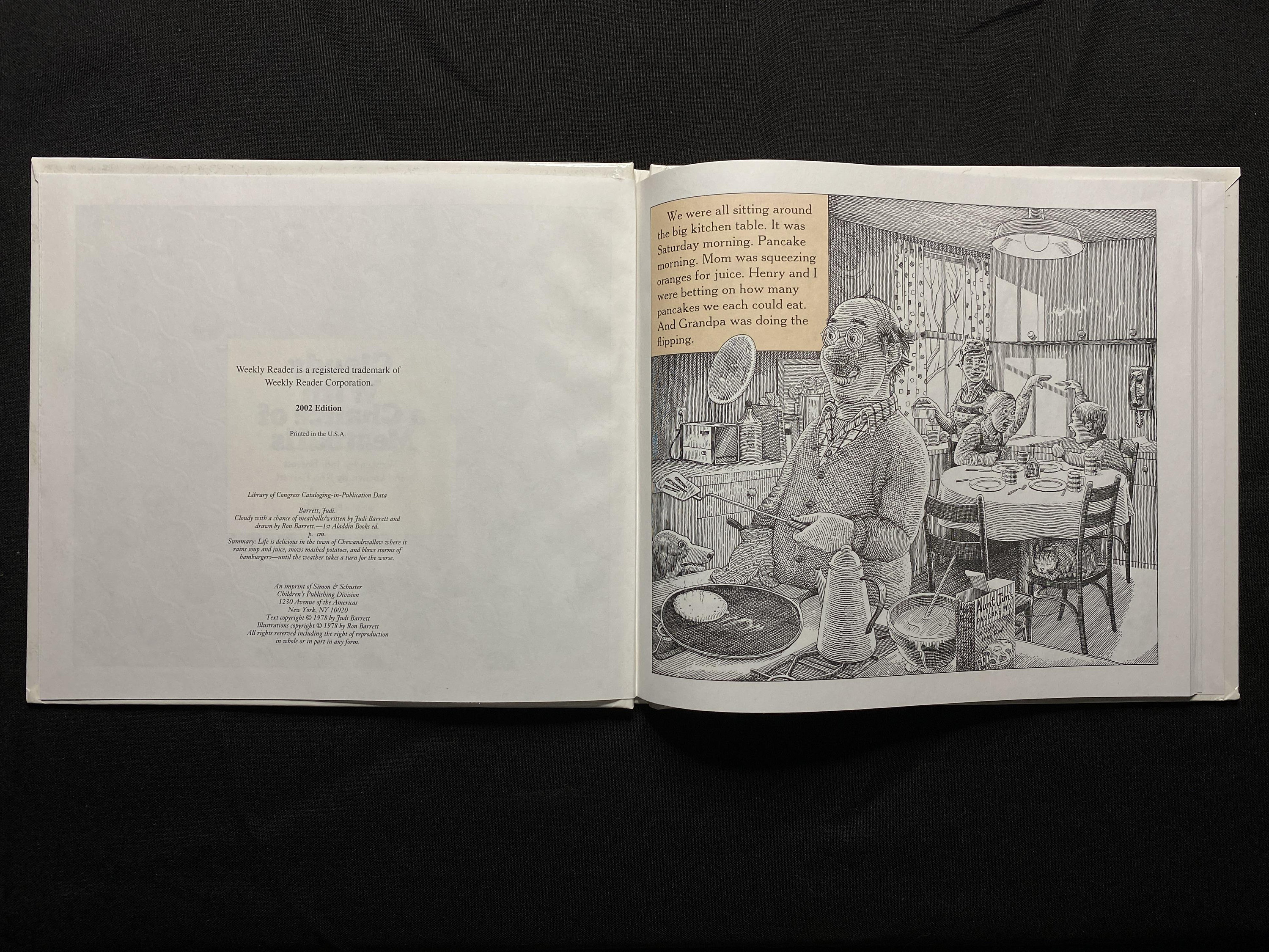 Cloudy With a Chance of Meatballs, by Judi Barrett, Illust by Ron ...