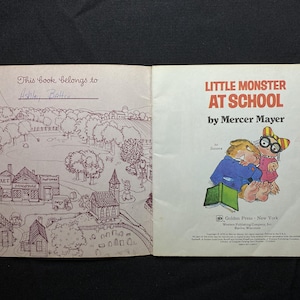 Little Monsters at School, by Mercer Mayer, 1978 Softcover, Golden ...