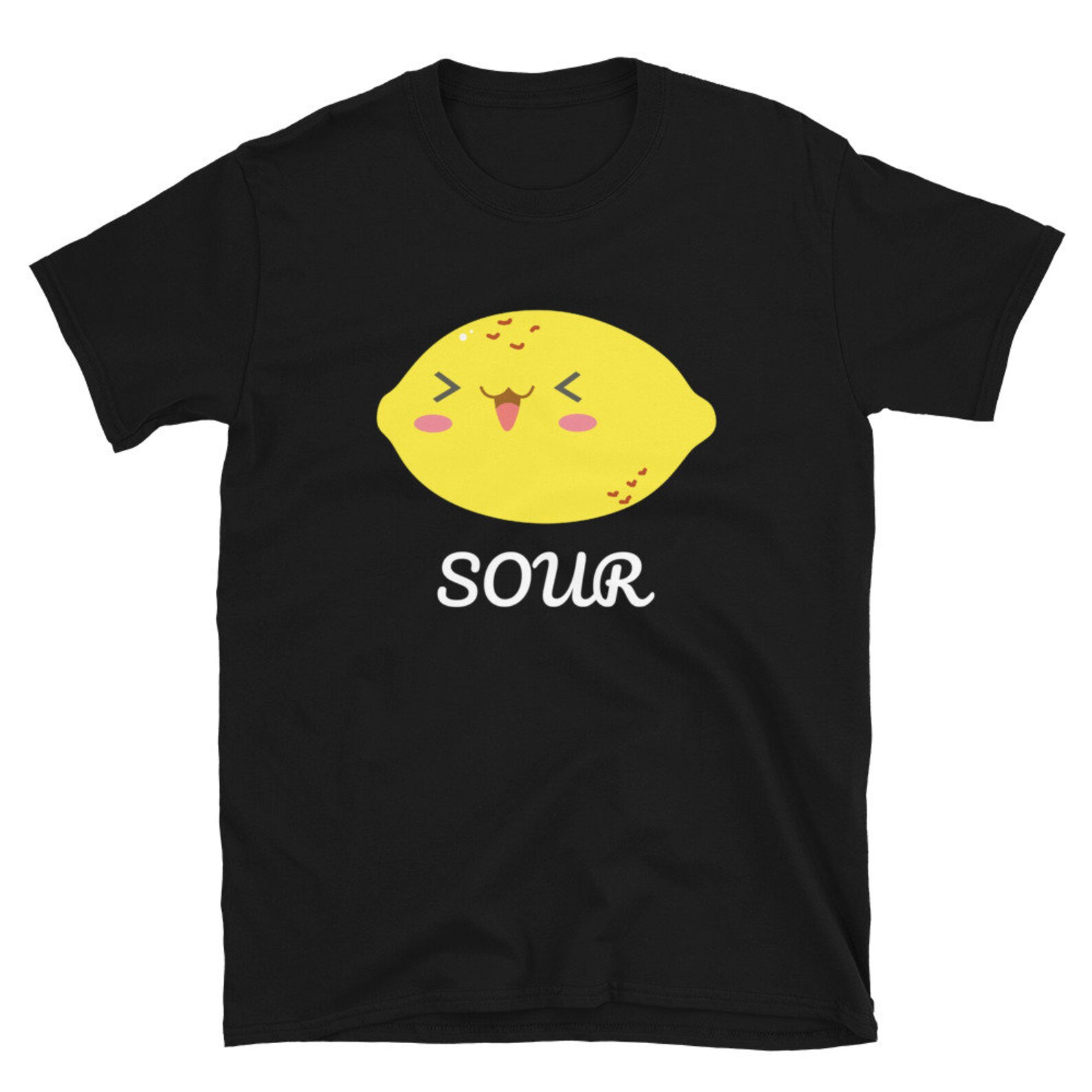 Lemon Sour Short-sleeve T-shirt - Sweet or Sour - Funny, Punny, Fruit ...