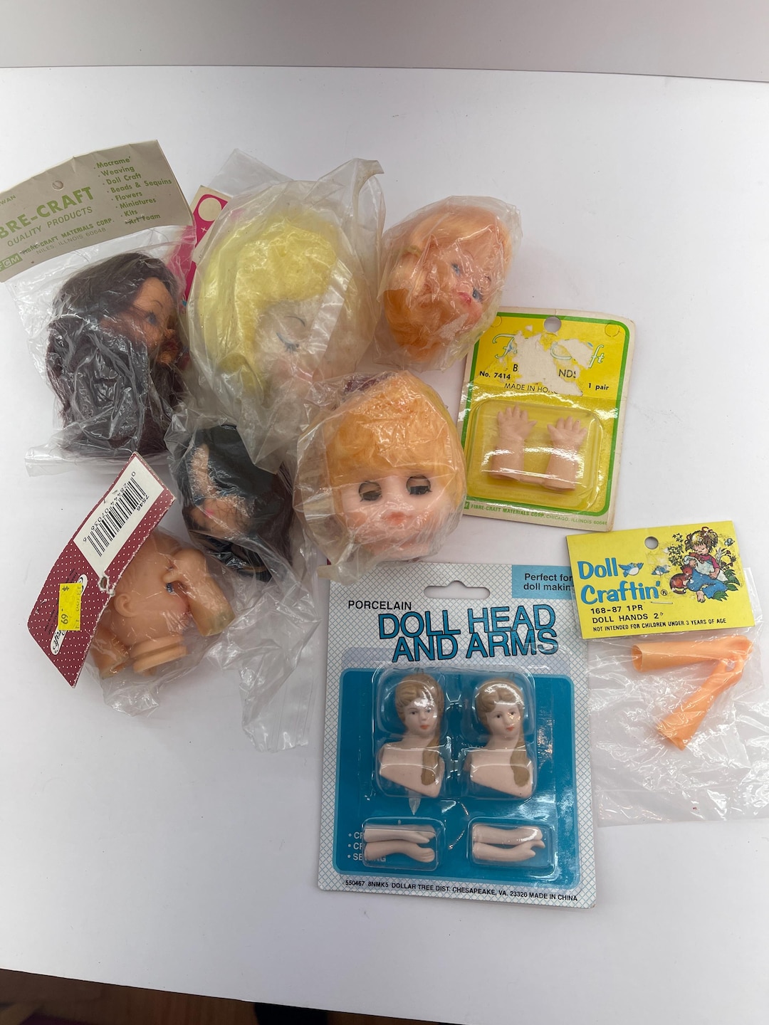 Lot of Vintage Doll Heads, Arms and Parts for Doll Making - Etsy