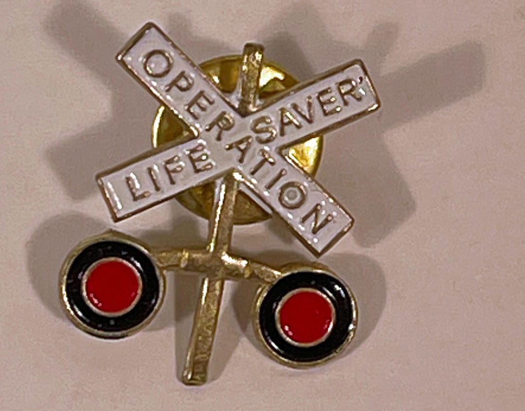 Vintage Operation Lifesaver Railroad Souvenir Lapel Pin - Etsy