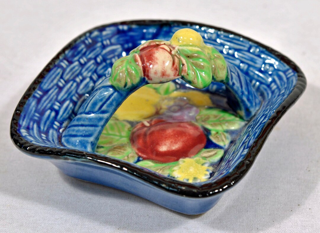 Miniature Porcelain Fruit Basket Made in Japan Vintage - Etsy