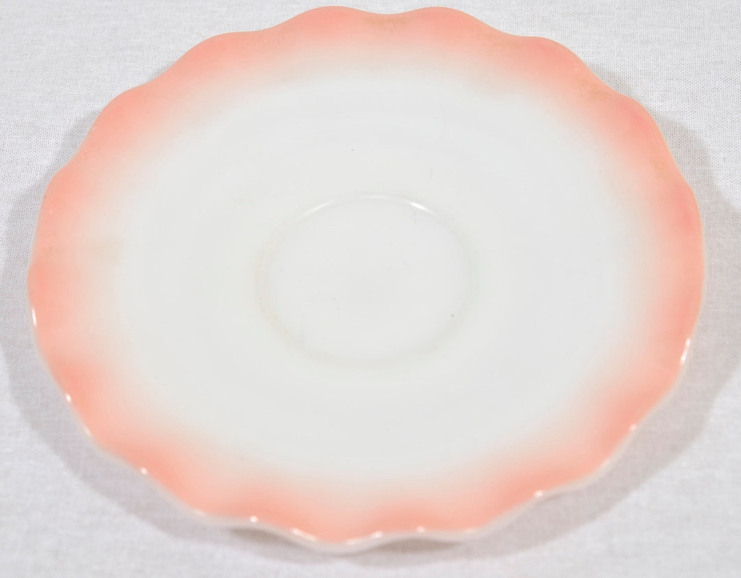 Hazel Atlas Small Pink Ruffled Plate - Etsy