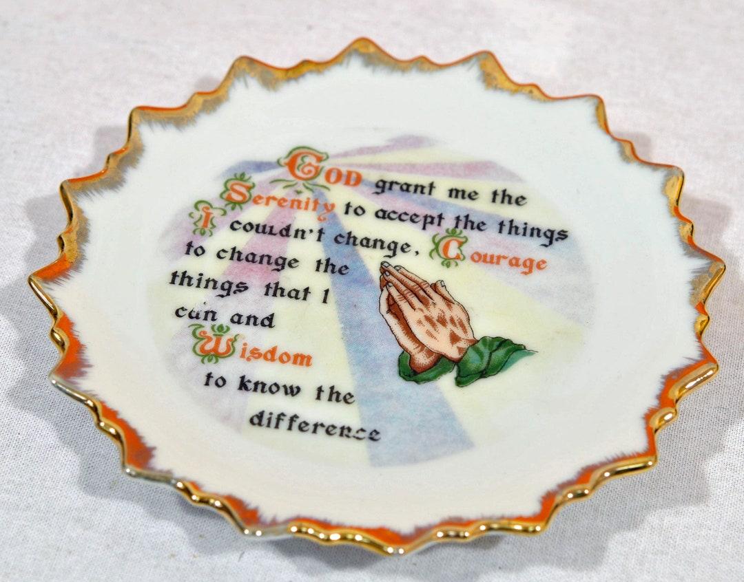 Serenity Prayer Plate - Etsy