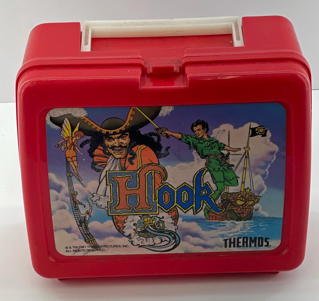 Vintage Hook Plastic Lunch Box With Thermos 1991 - Etsy