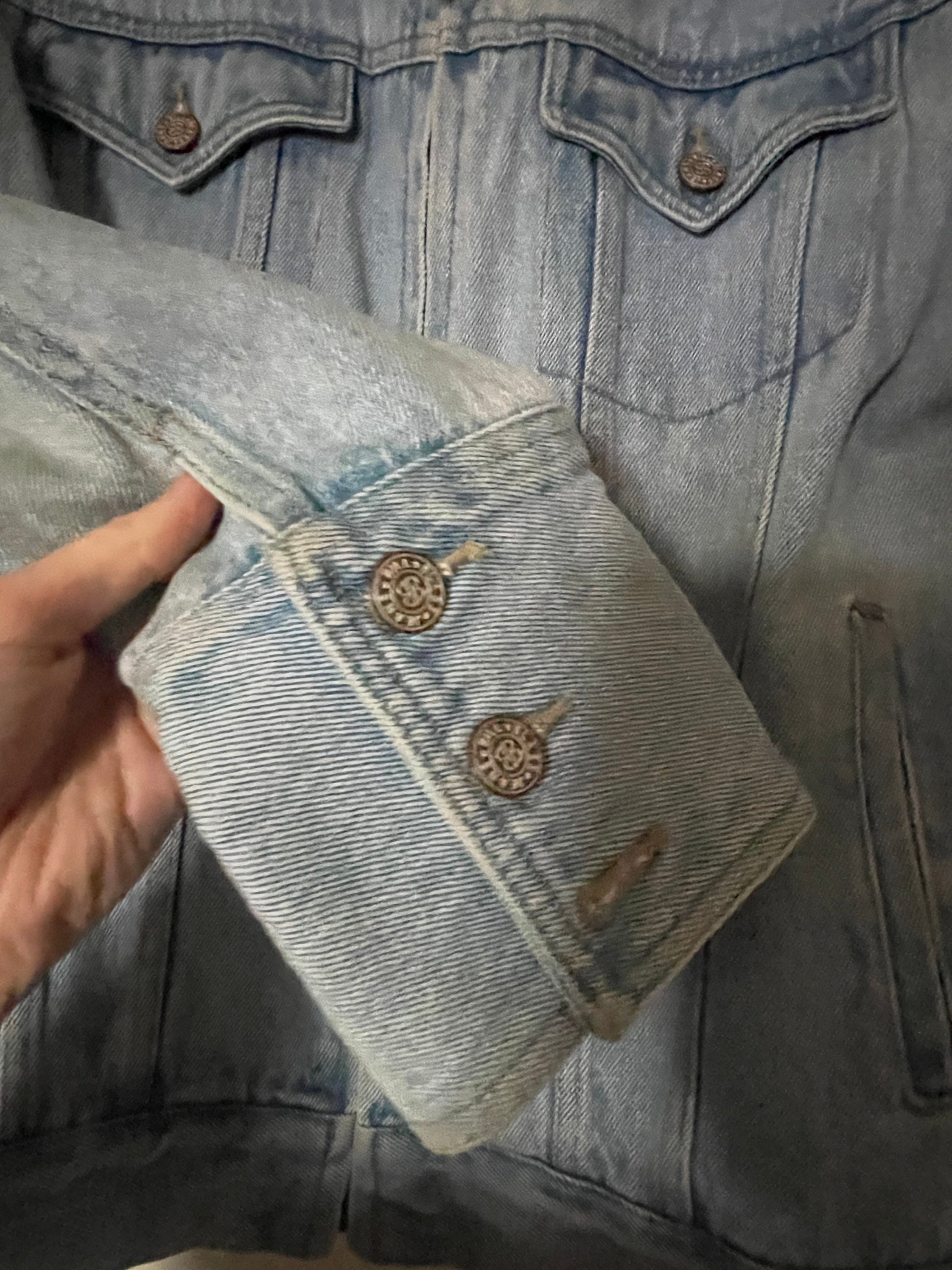 Vintage Rare 90s Zip up Denim Jean Bill Blass Jacket Art to Wear Custom ...