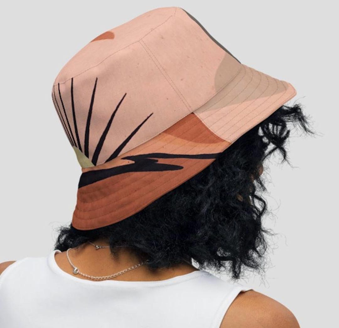 Sunset Festival Sun Reversible Bucket Hat - Etsy
