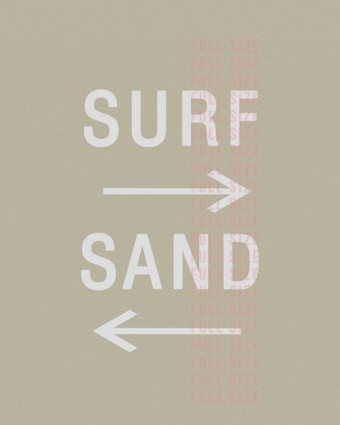 Surf Sand Directional Sign Sea Posters Coastal Wall Art Minimalist ...