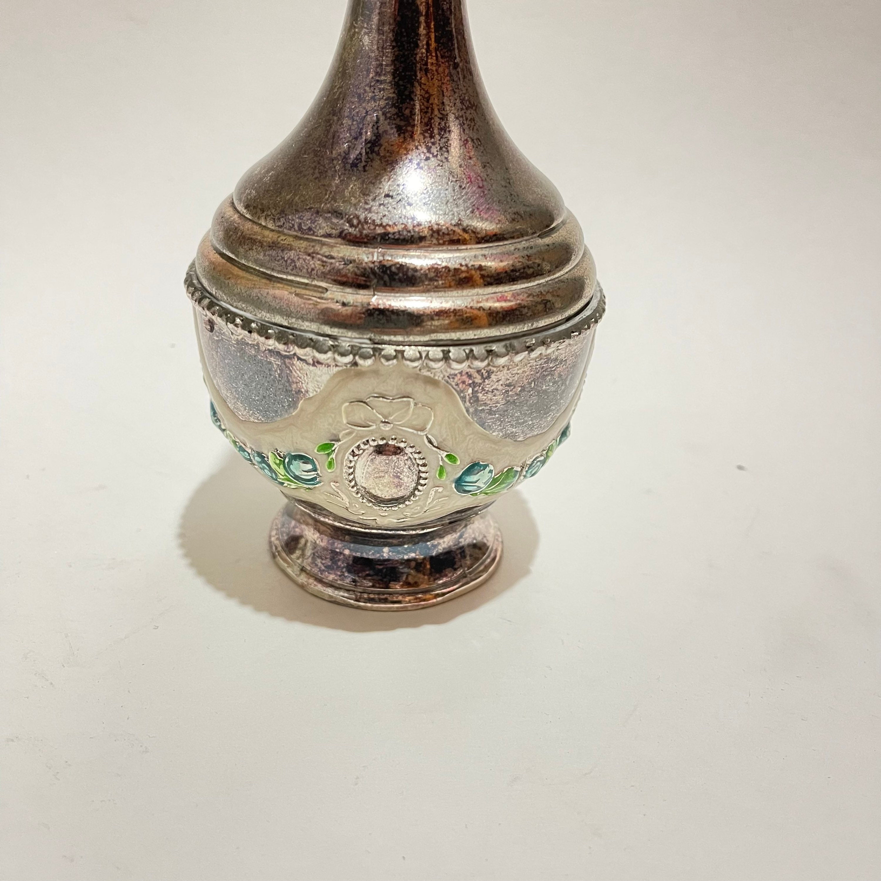 Vintage Collectible Silver Accented Abstract Jug European 9 - Etsy