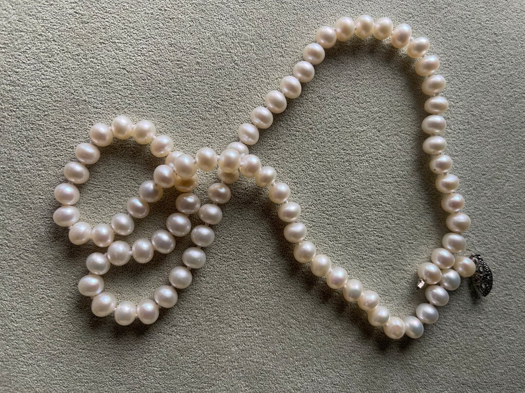 Vintage 1940s Single Strand 17” Real Long Uniform 6 Mm Japanese ...