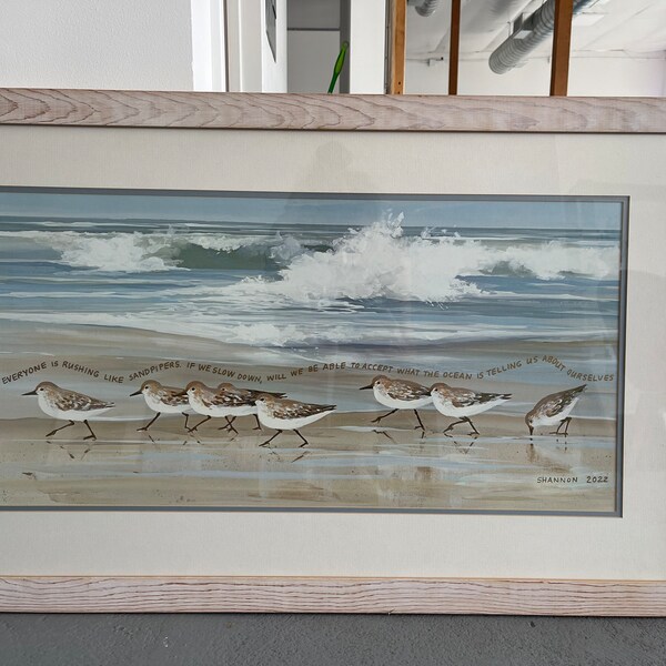 Sandpiper Painting - Etsy