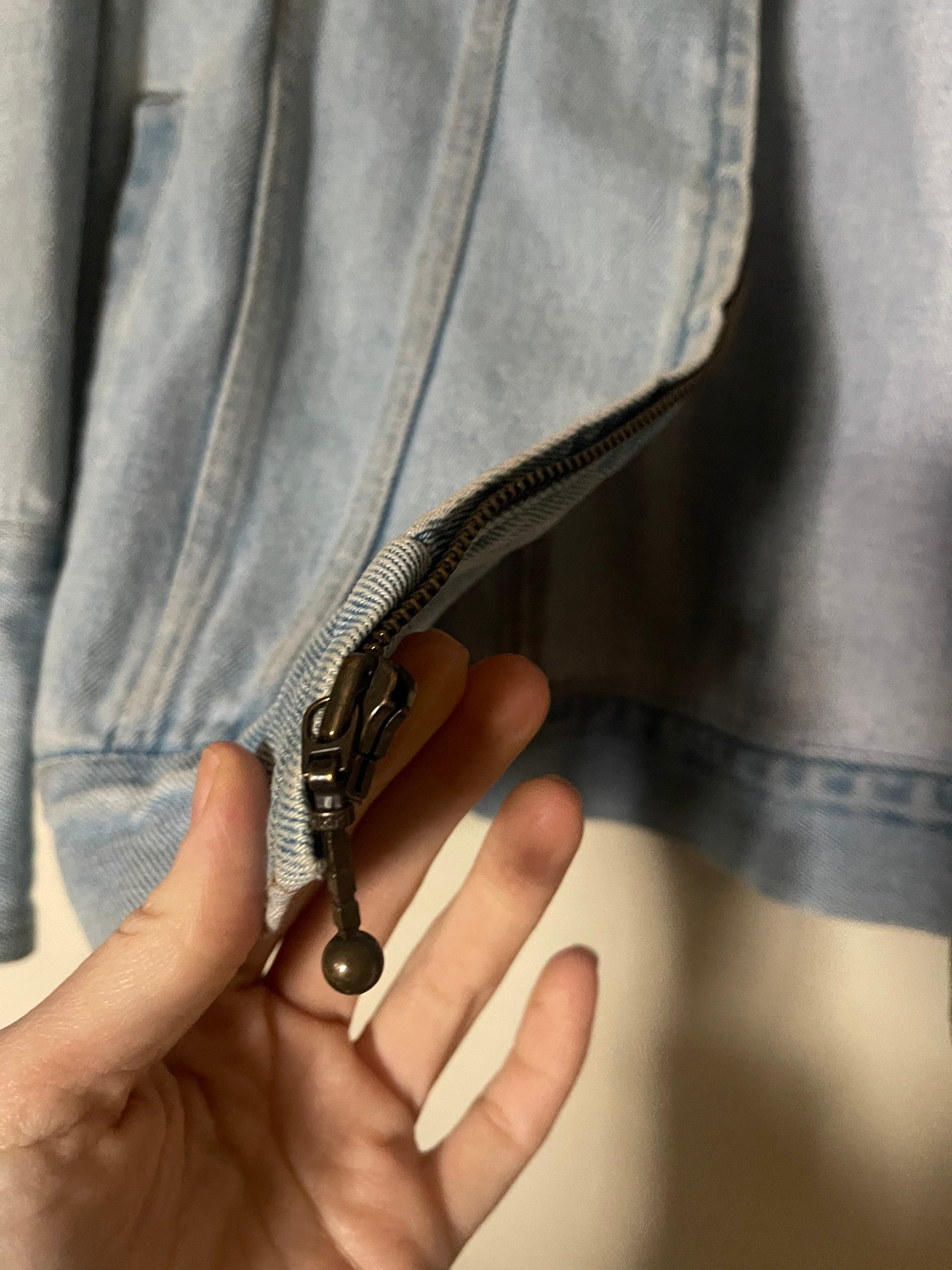 Vintage Rare 90s Zip up Denim Jean Bill Blass Jacket Art to Wear Custom ...
