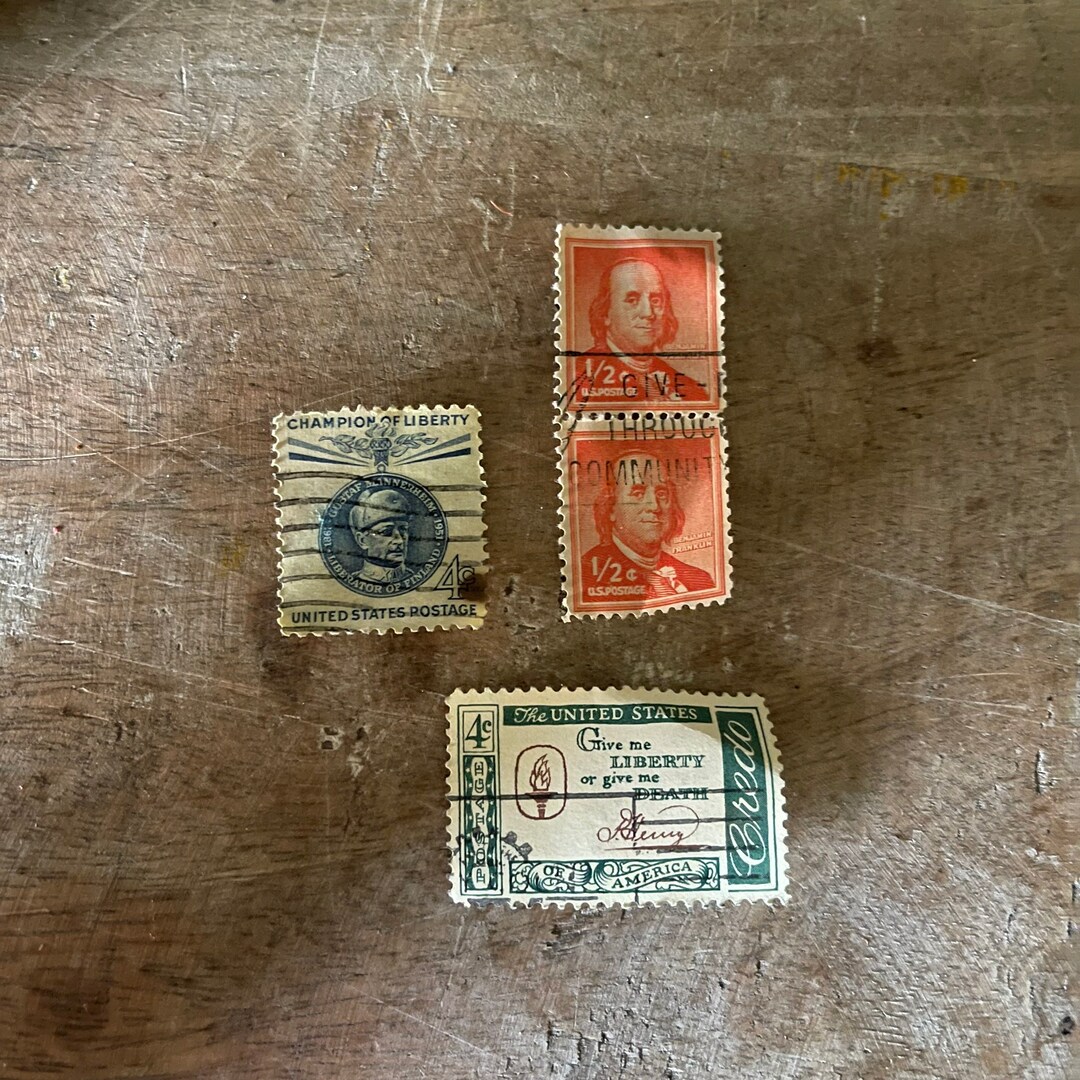 Antique US UNITED STATES Rare Collectible Stamps Postage Liberty Credo ...