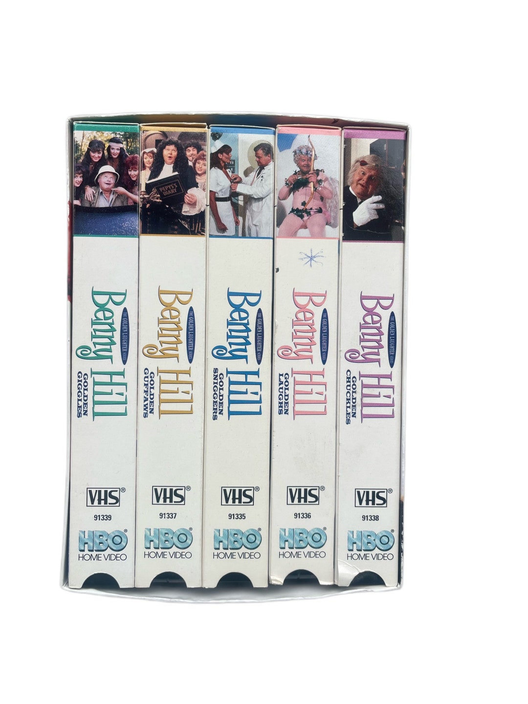 Vintage 1980s Full VHS Tape Collectible Set Collector’s Benny Hill Vcr ...