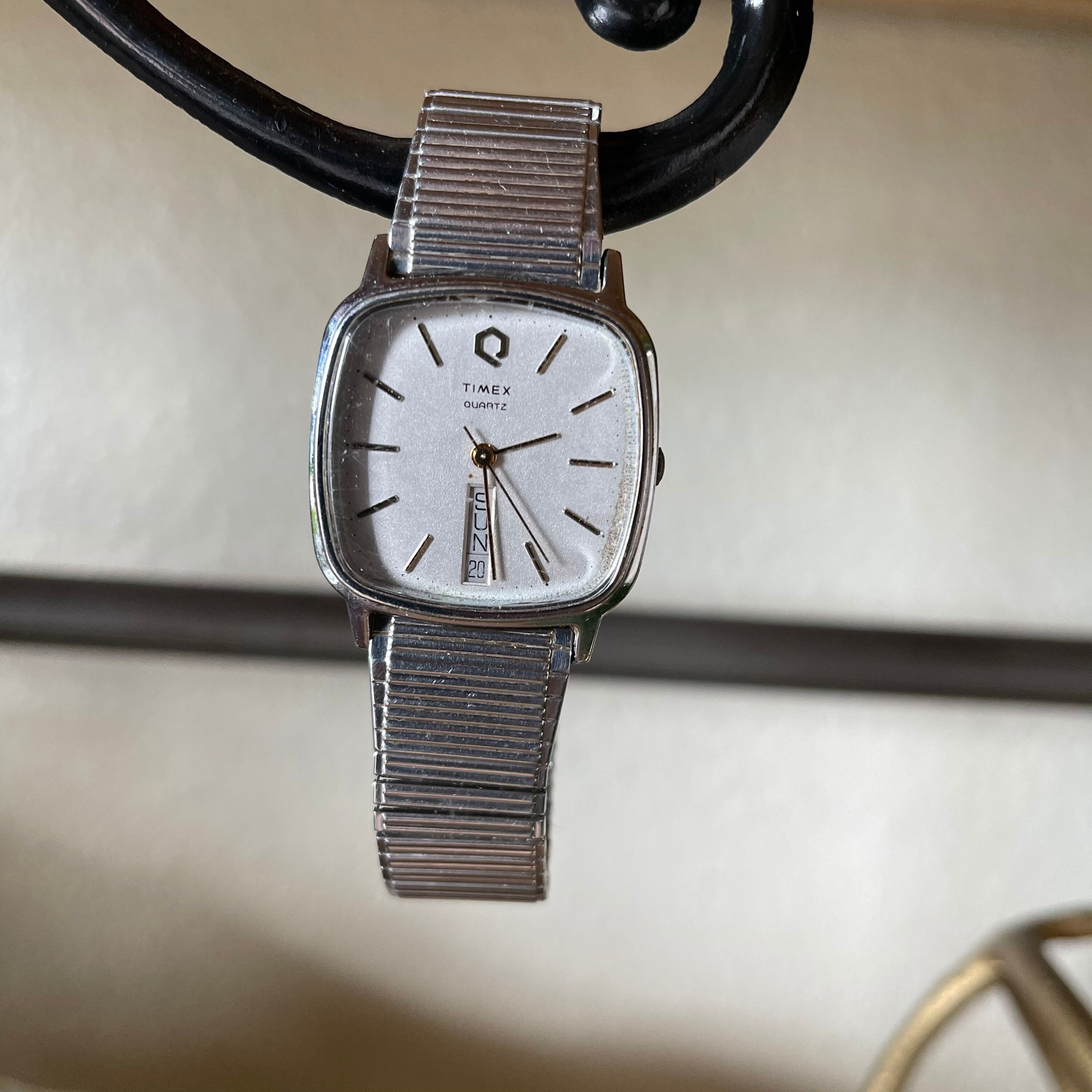 Vintage Timex M Cell Silver Tone stainless steel Quartz Analog | Etsy